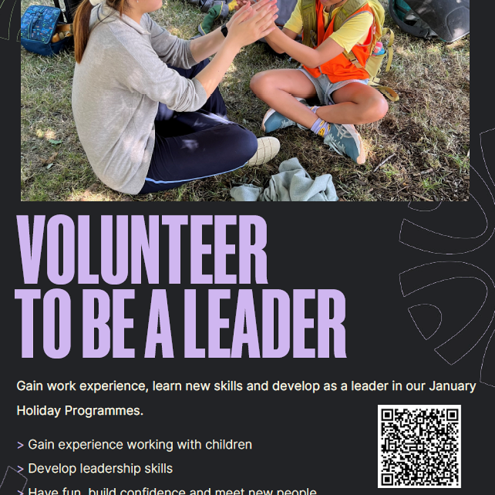 Volunteer to be a leader