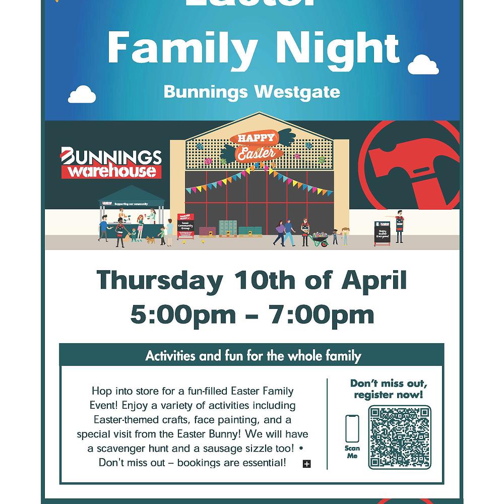 Easter Family Night at Bunnngs Westgate — Hobsonville Panui - Friday 28 ...