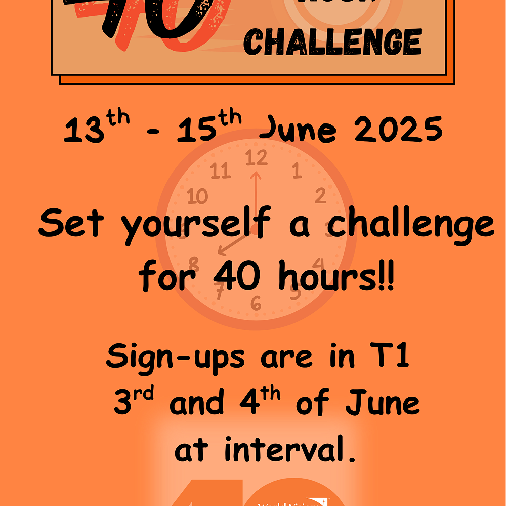 World Vision 40 Hour Challenge — Newsletter 30 May 2025