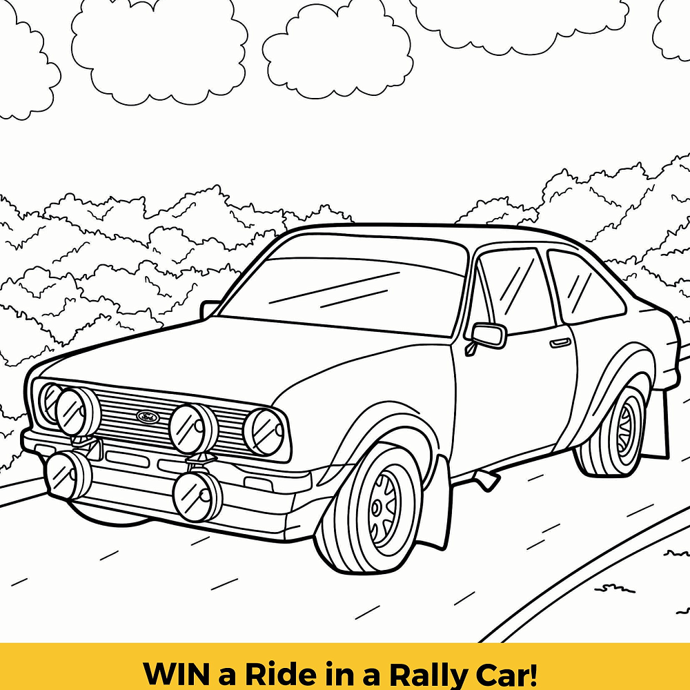 NZ Rally Colouring Competition - Open to all primary aged school children.