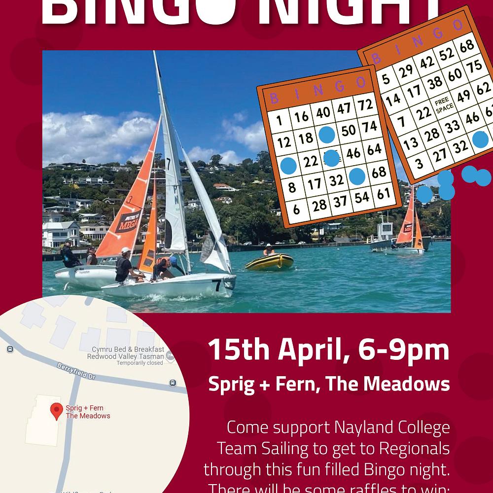 Nelson Sailing Club - Bingo Night