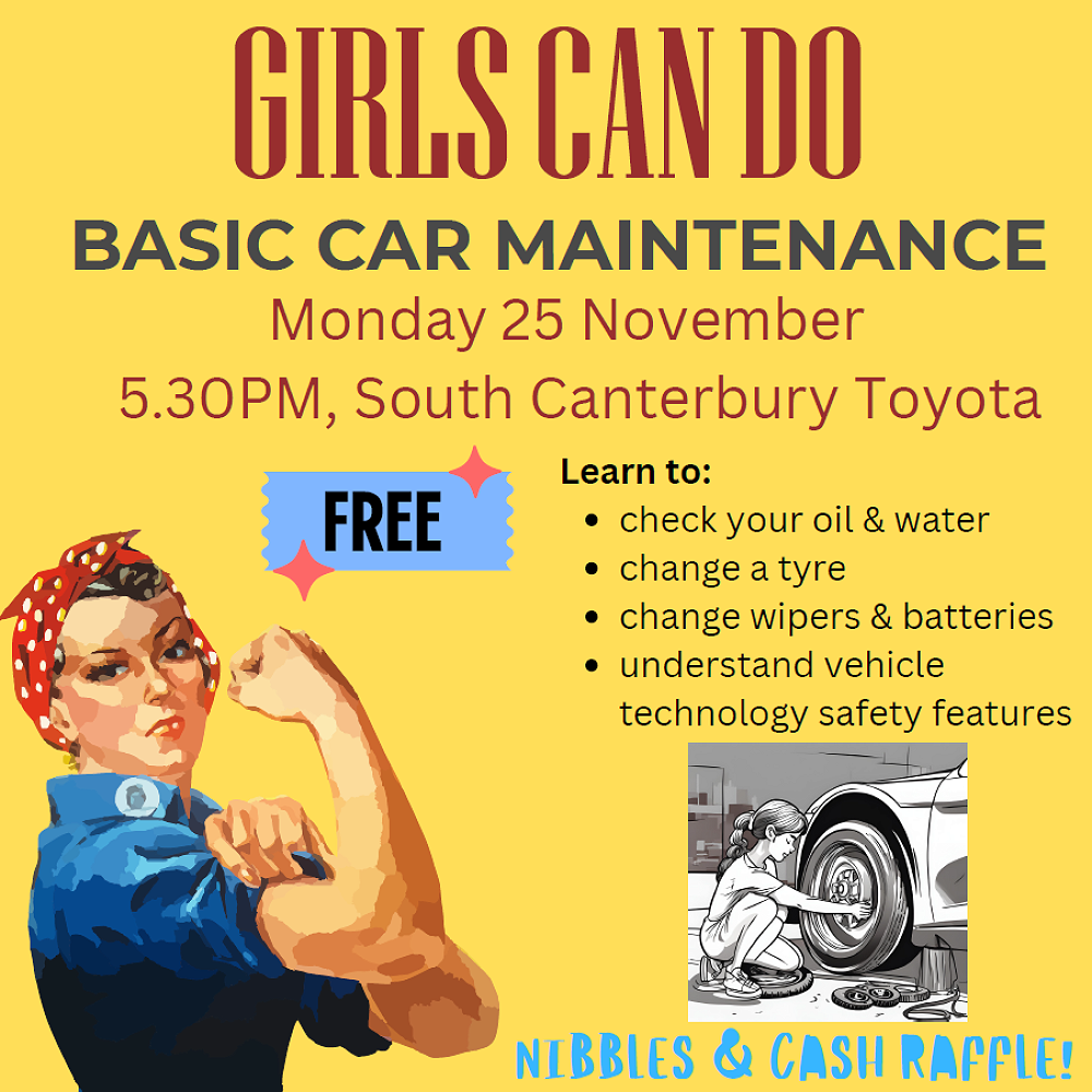 Zonta Timaru Presents...Girls Can do Car Maintenance — Waimate High ...