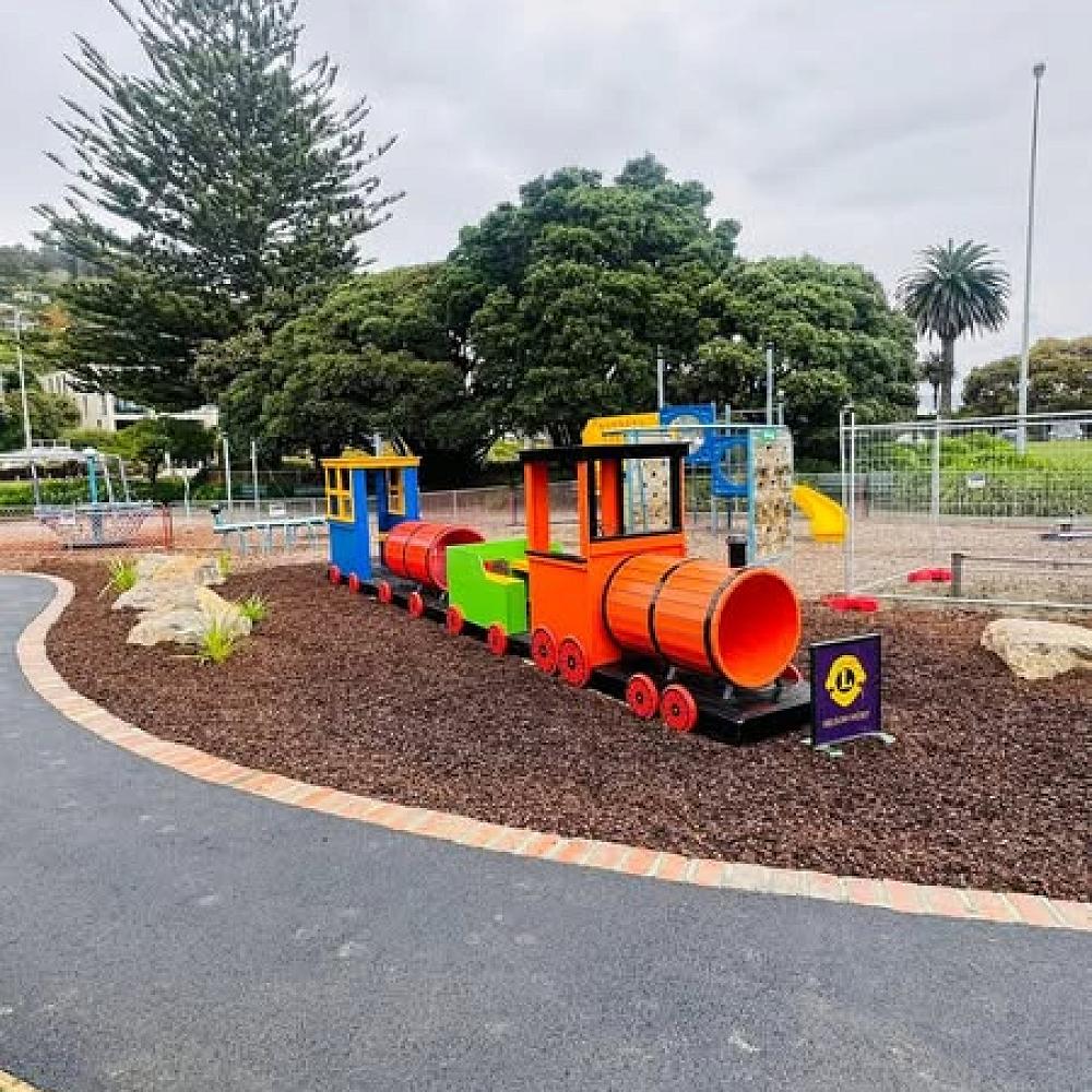 Unveiling the new Tahunanui Playground Train