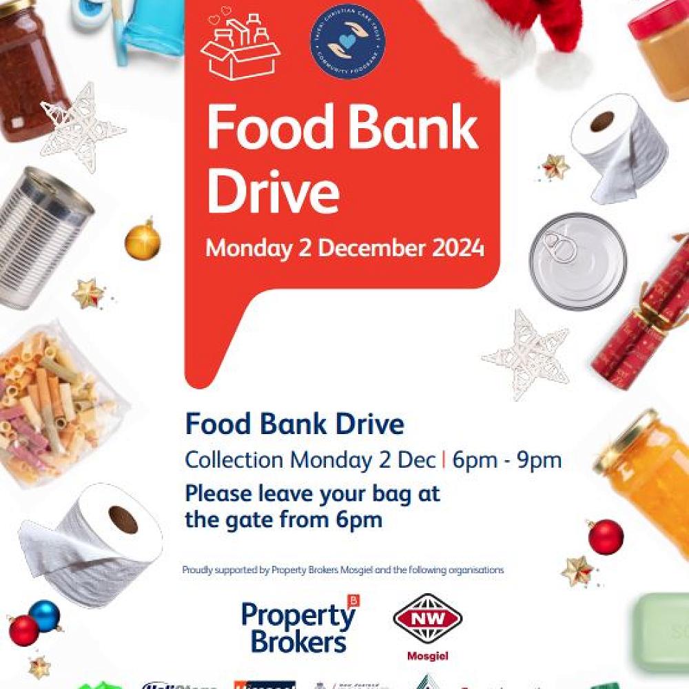 Food Bank Drive - Monday 2nd December — Term 4 Week 7 Newsletter