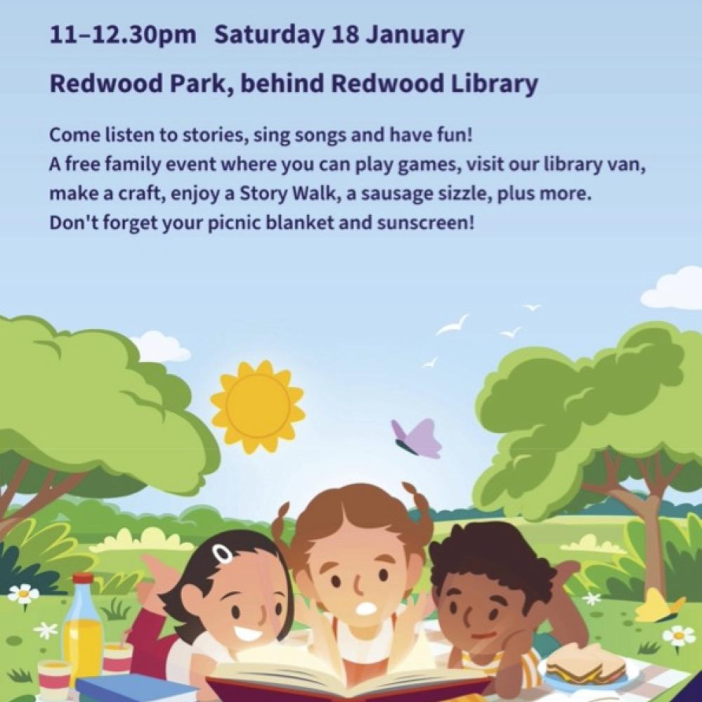 Stories in the Park with Redwood Library