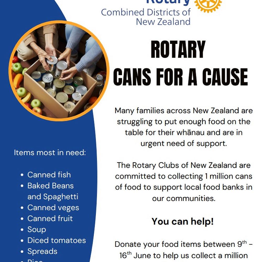 Cans for a Cause — Friday Flyer 30 May 2025