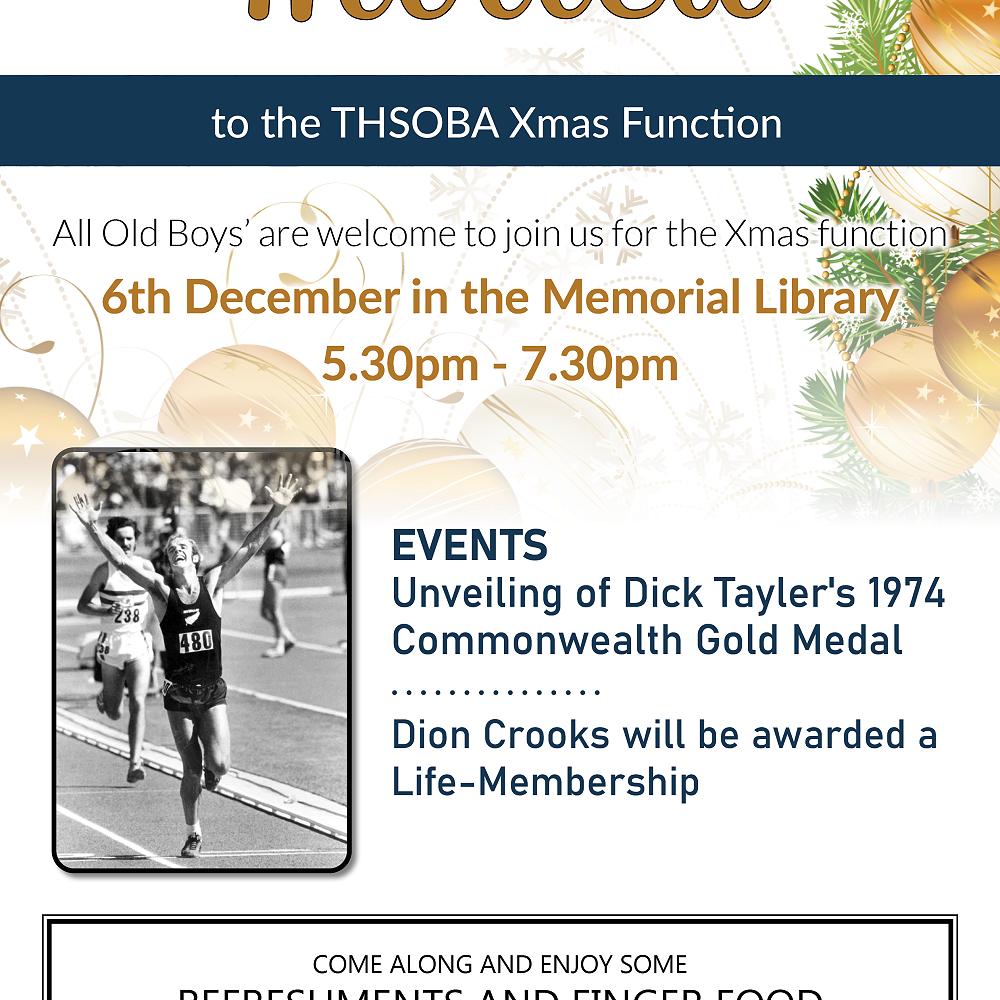 TIMARU HIGH SCHOOL OLD BOYS RECENT NEWS and ACTIVITIES
