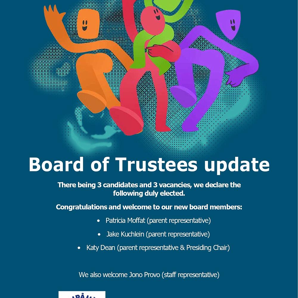 Board of Trustees Parent Rep Update