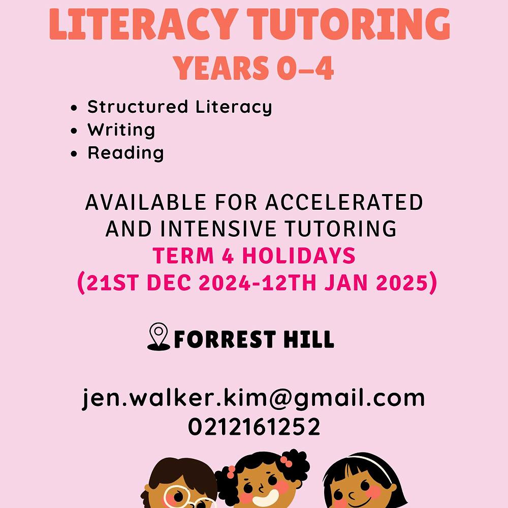Year 0-4 Literacy Tutoring