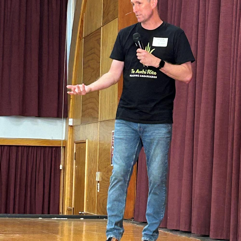 Alan Dingley - Te Awhi Rito Reading Ambassador