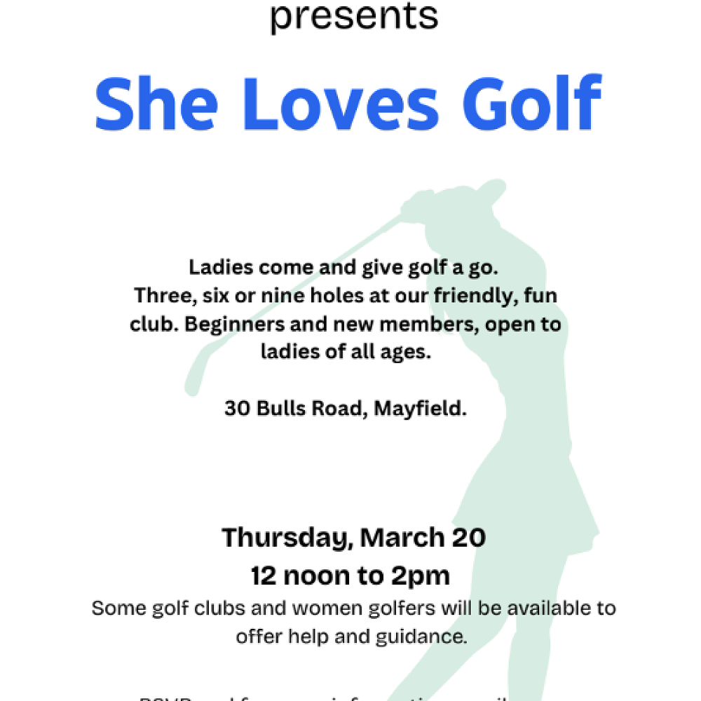 Mayfield Golf Club - She Loves Golf — Newsletter Week 6, Term 1, 2025