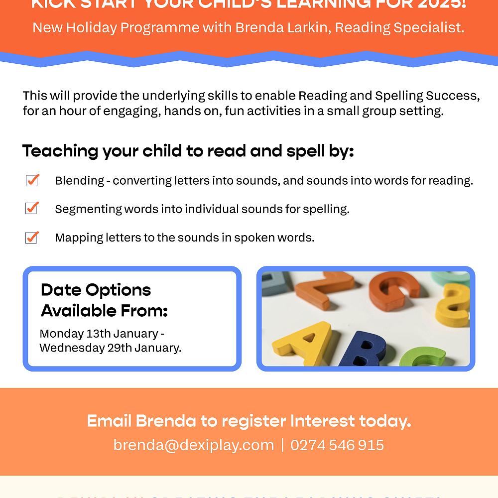 Holiday Programme with Brenda Larkin, reading specialist