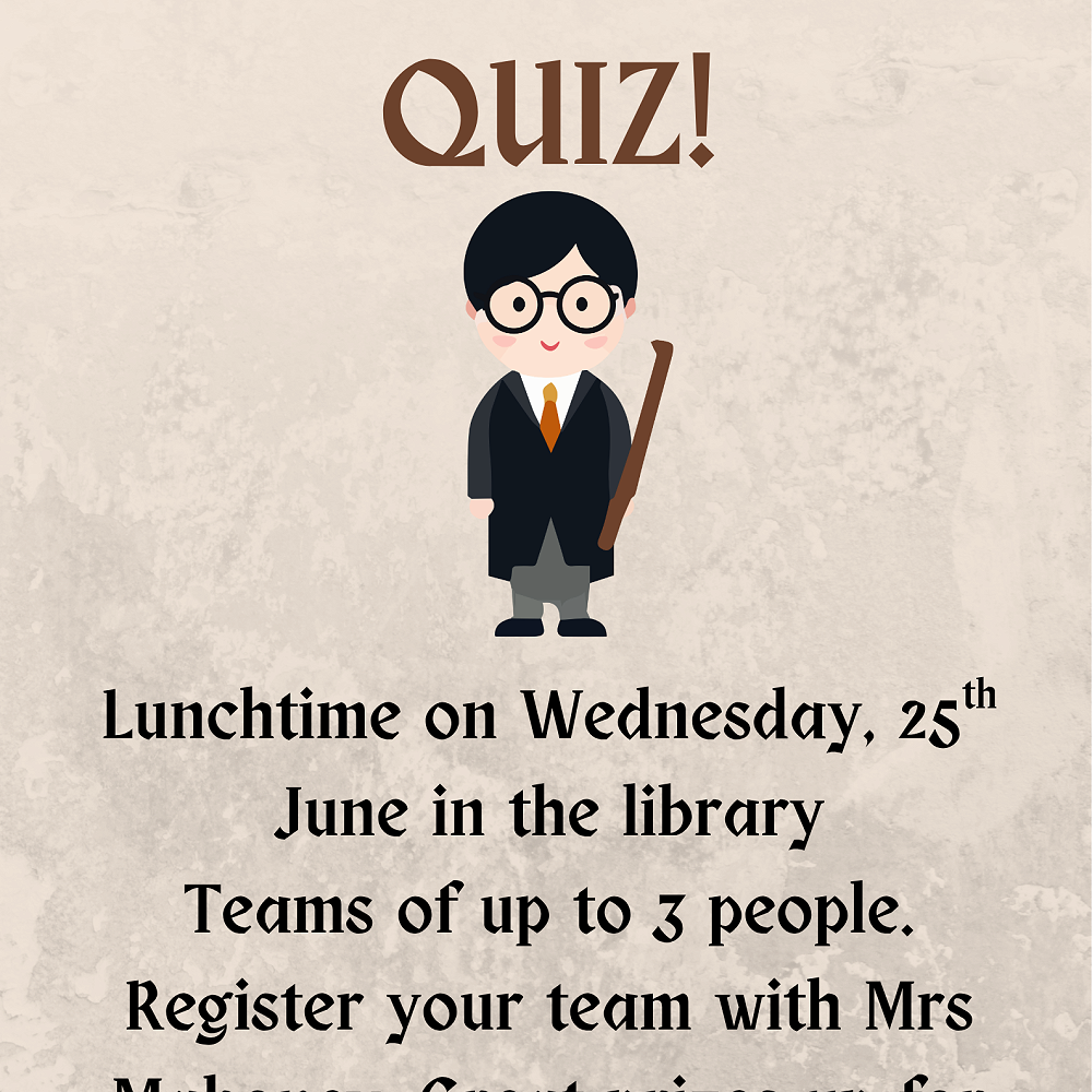Trinity Book Week HARRY POTTER QUIZ!