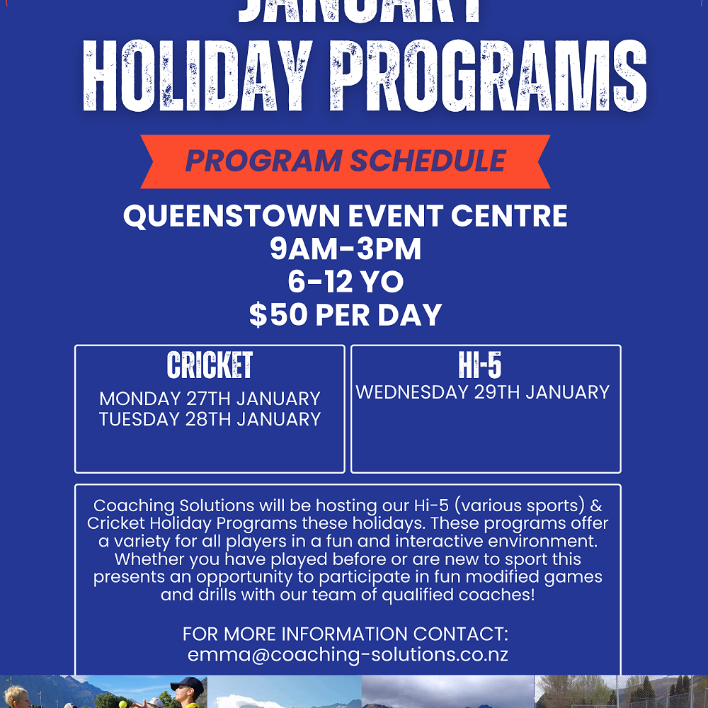 Coaching Solutions Holiday Programs January 2025 — QPS News - 20 ...