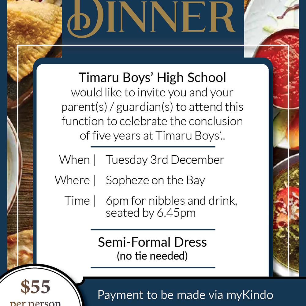 Yr 13 Leavers' Dinner