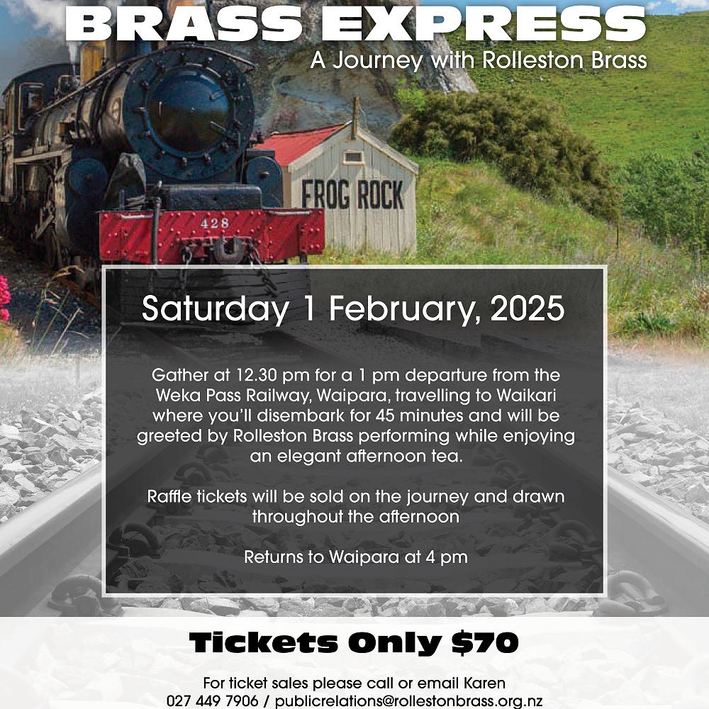 Rolleston Brass Fundraiser — Newsletter 19 - Friday 6th December