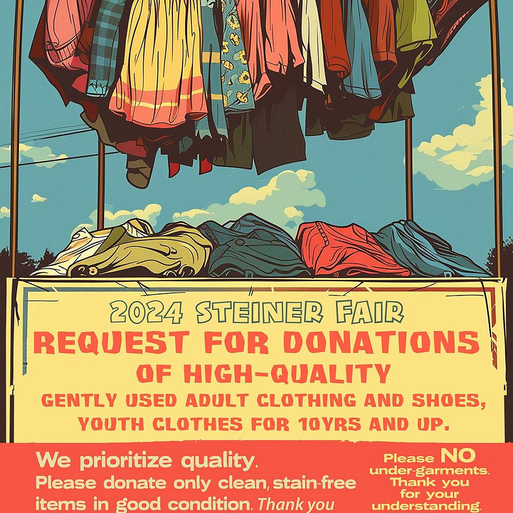 2024 Steiner Fair Boutique preloved stall Quality clothing Request