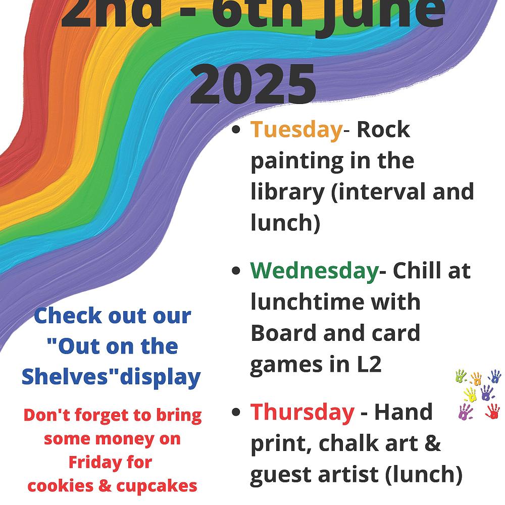 Pride Week 2-6 June — DHS Dispatch, 30 May 2025