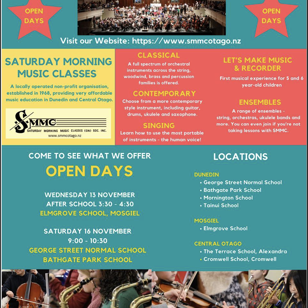 Want to learn an instrument? Come to an open morning this Saturday at ...