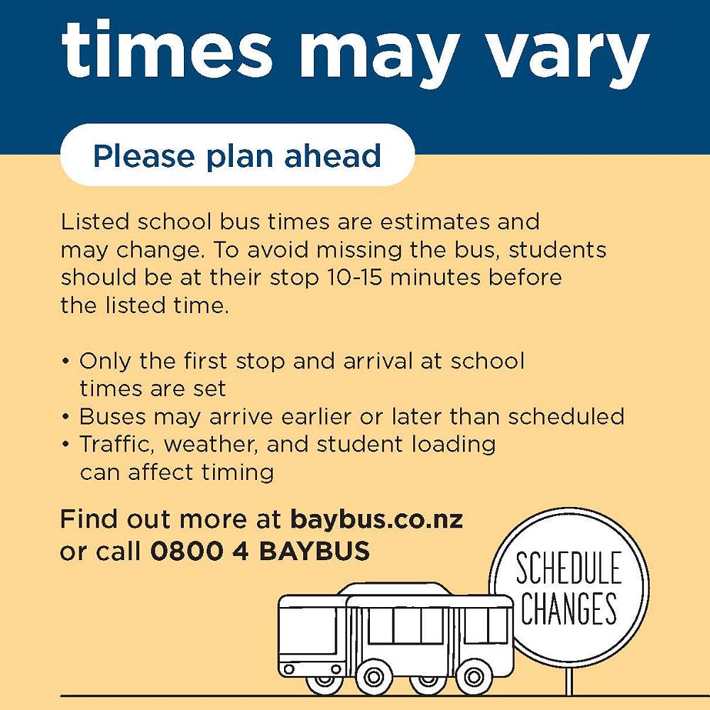 School Bus Timetable