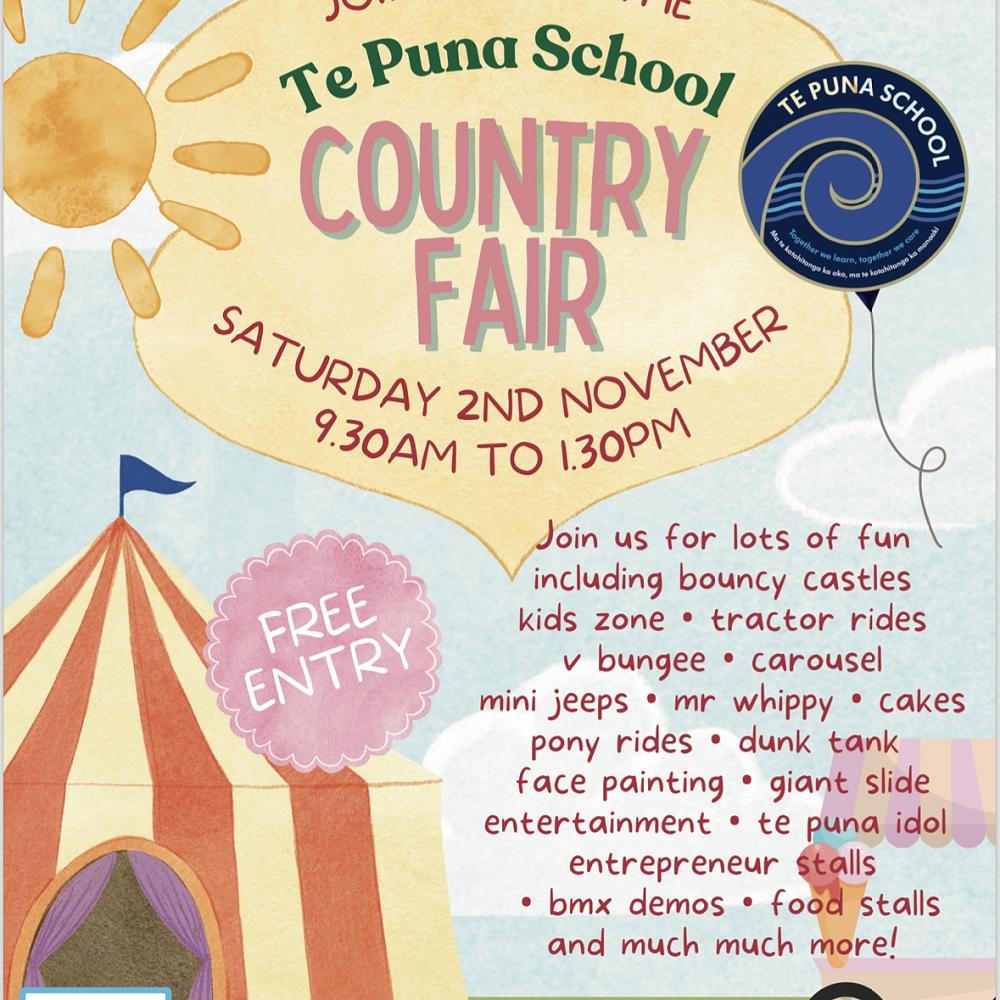 Country Fair | 2nd November | 9.30am to 1.30pm.