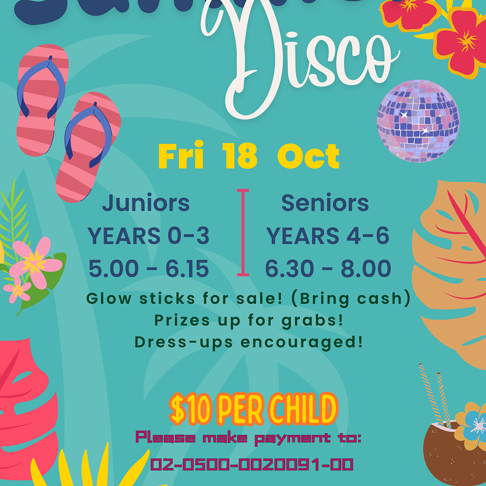 The Home & School is hosting a Summer Disco!