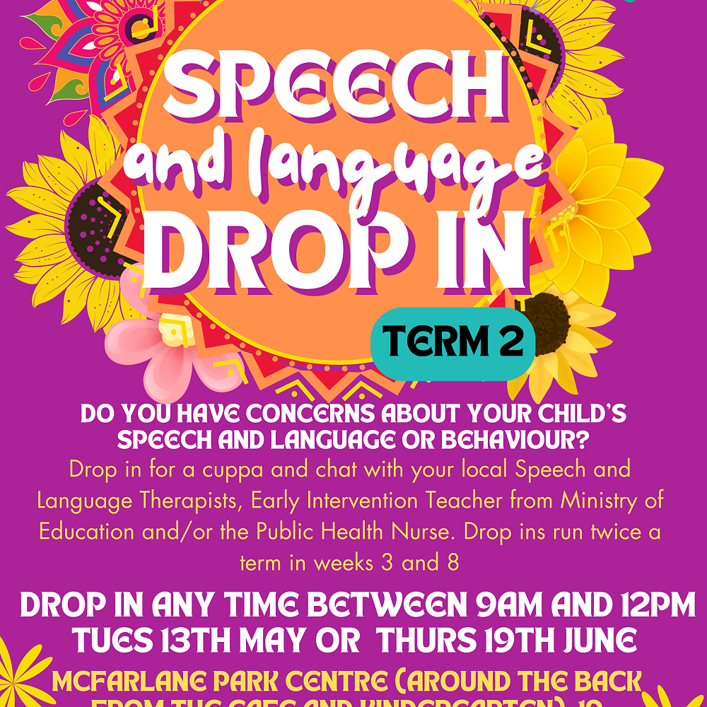 SPEECH AND LANGUAGE DROP IN — School Newsletter Wednesday 2nd April 2025