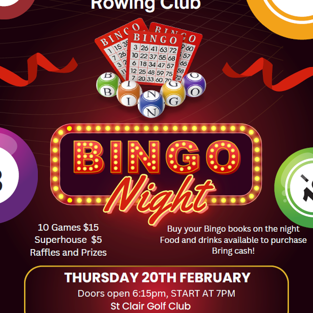 Columba Rowing Club's Bingo Night