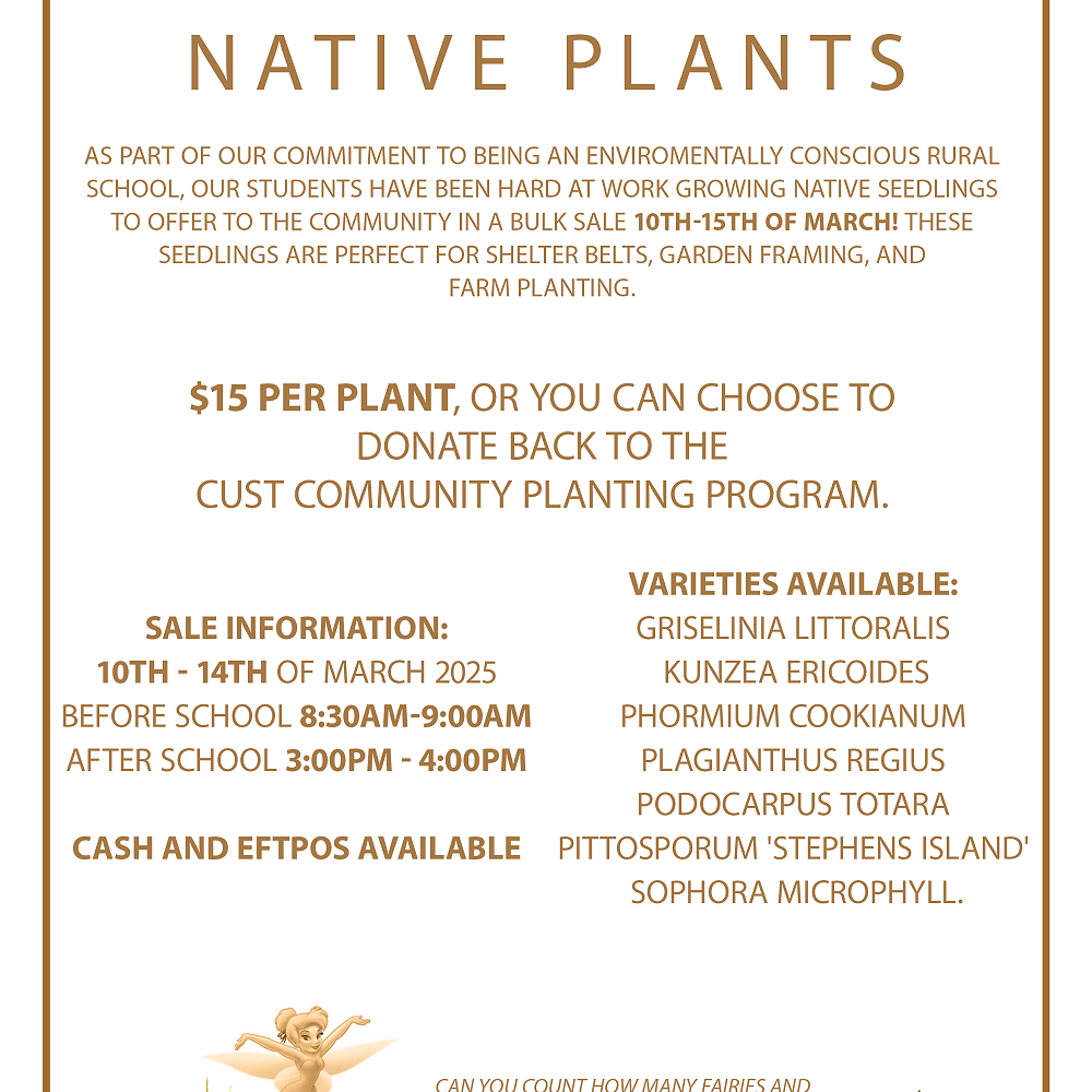 PTA Native Plant Sale | 10-14 March