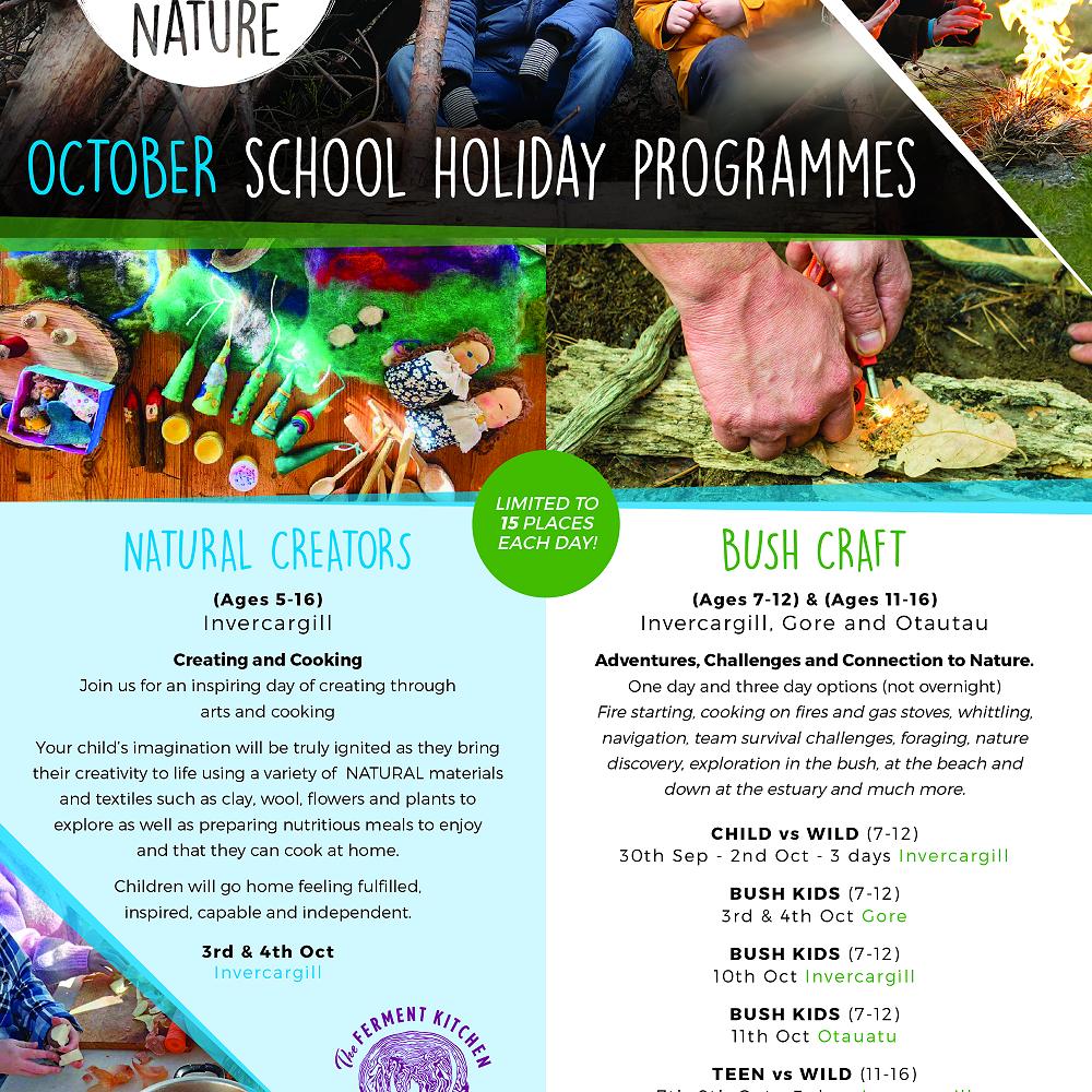 October School Holiday Programmes