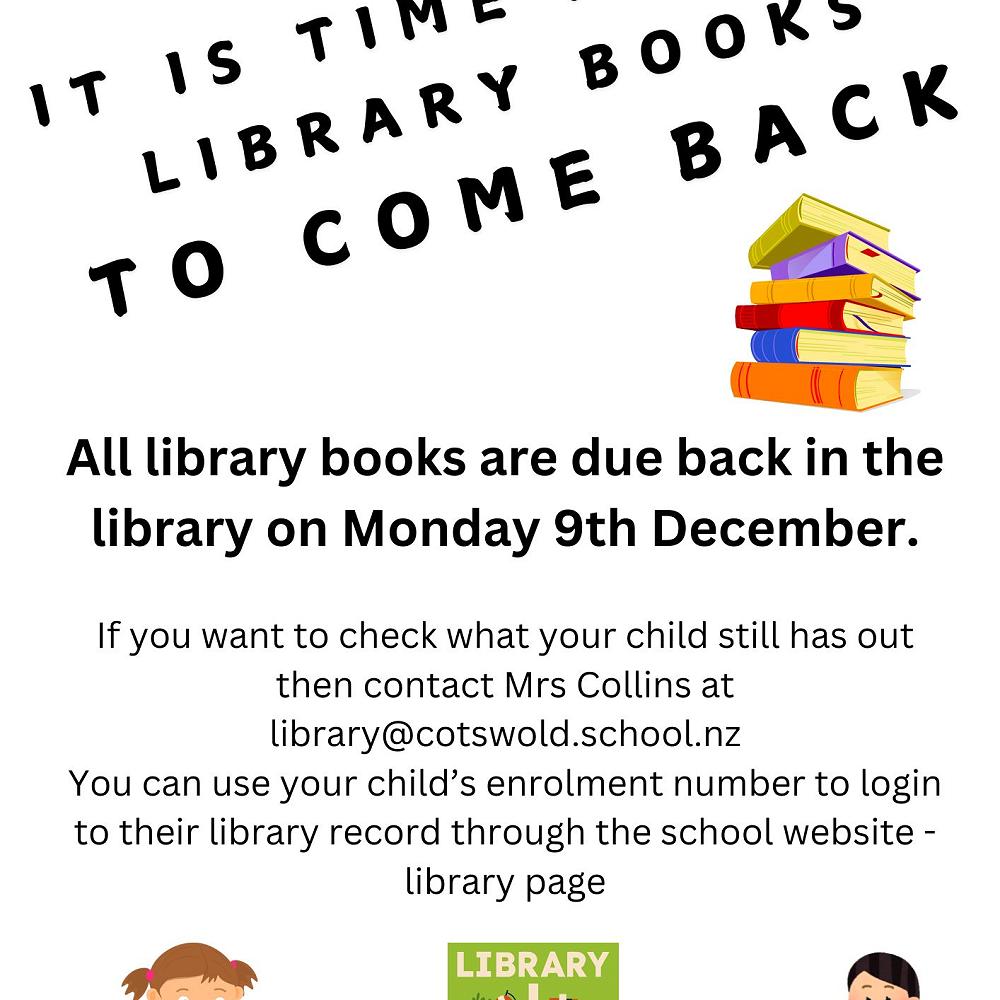 Library Books due back
