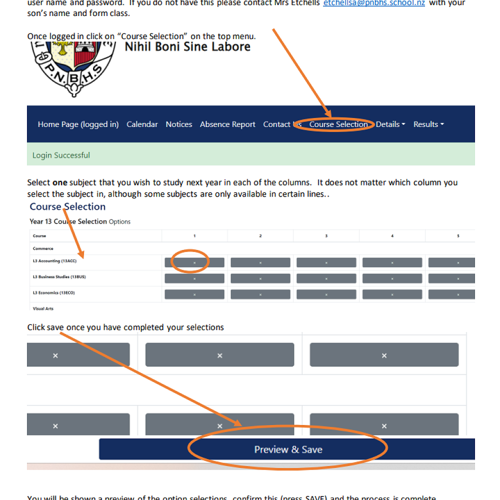 Instructions For Making Your 2025 Subject Selections