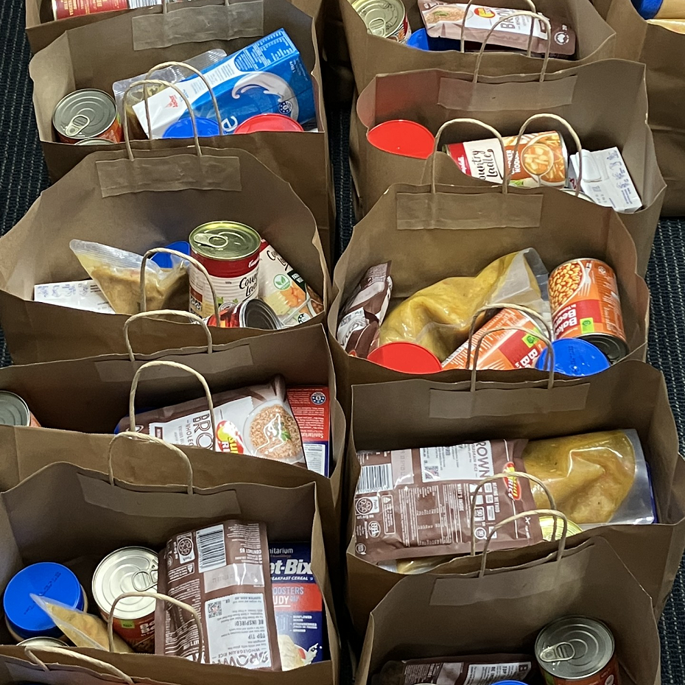 Food parcels for those in need