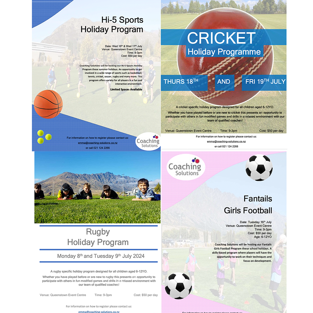 Sports Holiday Program - Coaching Solutions — QPS News - 5 July 2024