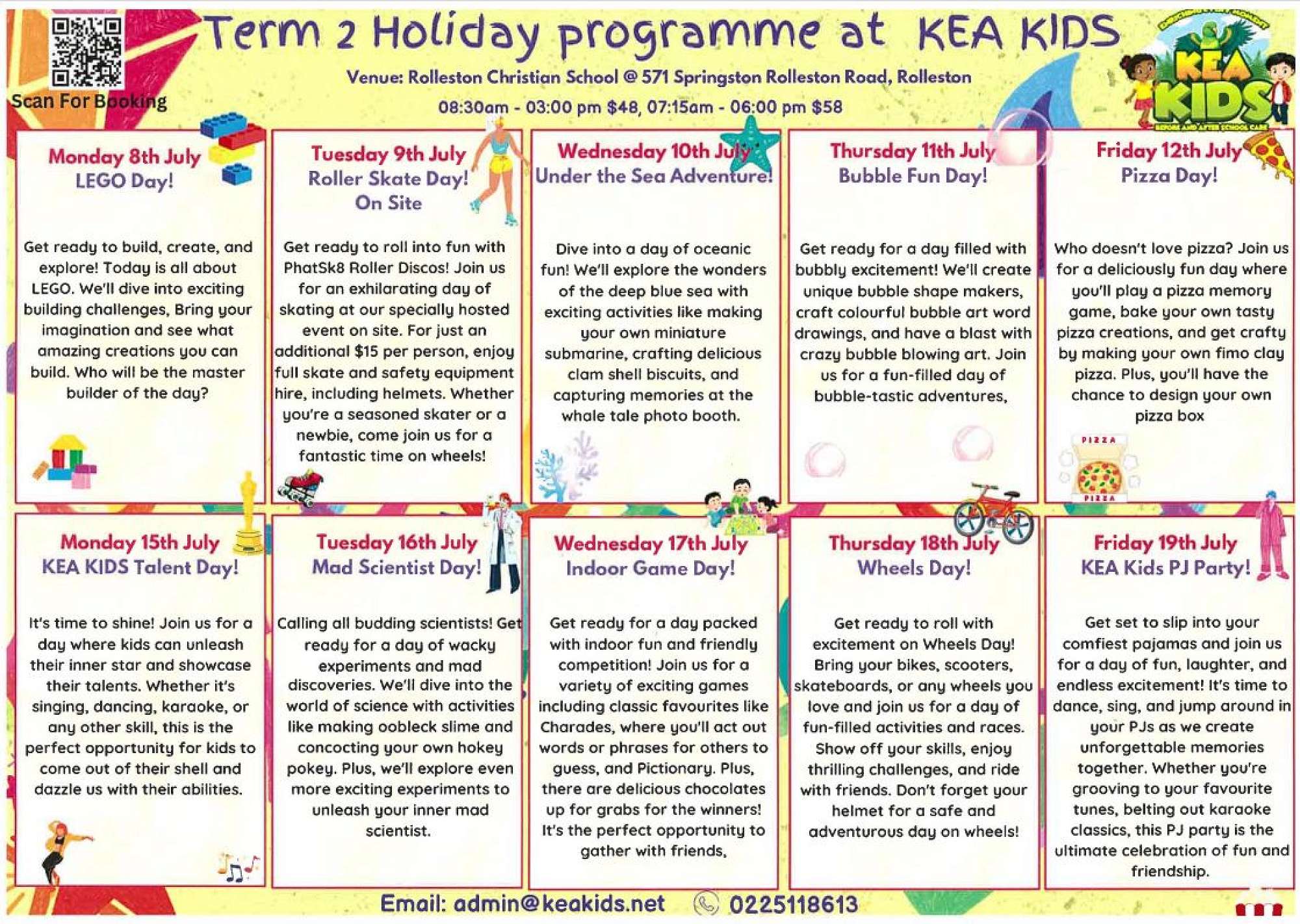 Kea Kids Holiday Programme — Newsletter 10 - Friday 5th July 24
