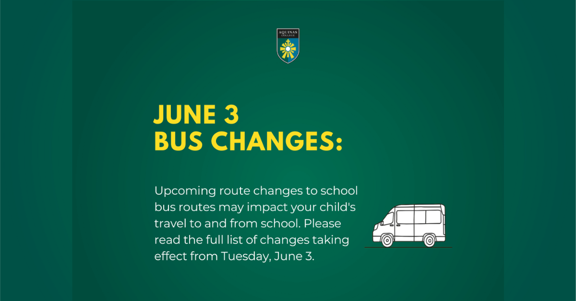 Bus Route Changes Take Effect June 3