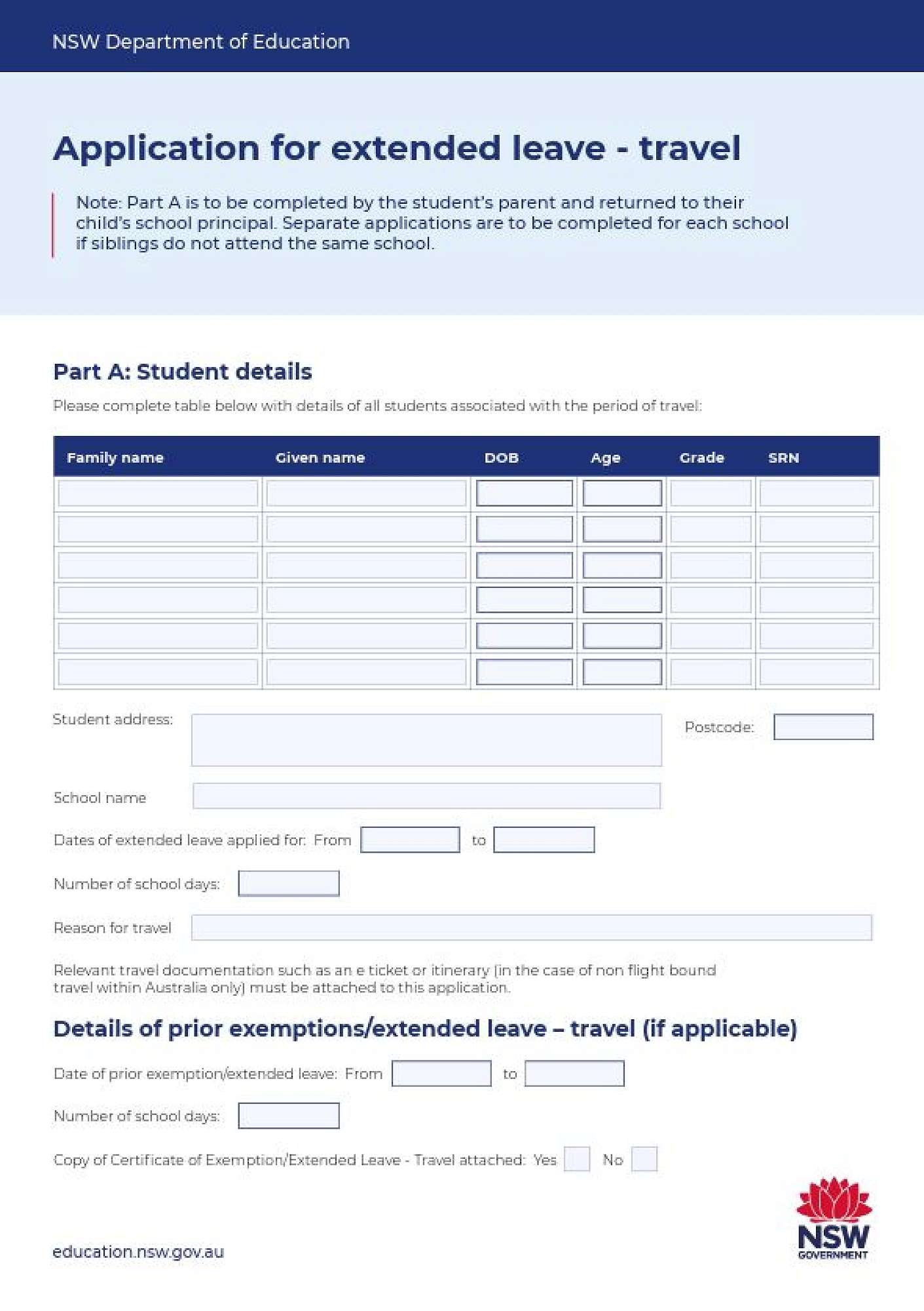 Extended Leave
