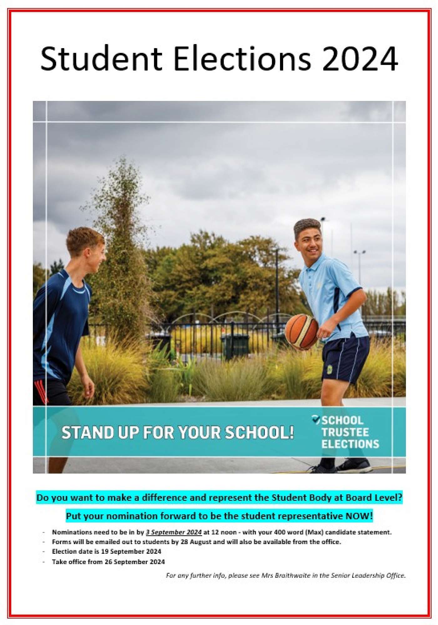 Stand Up for Your School!