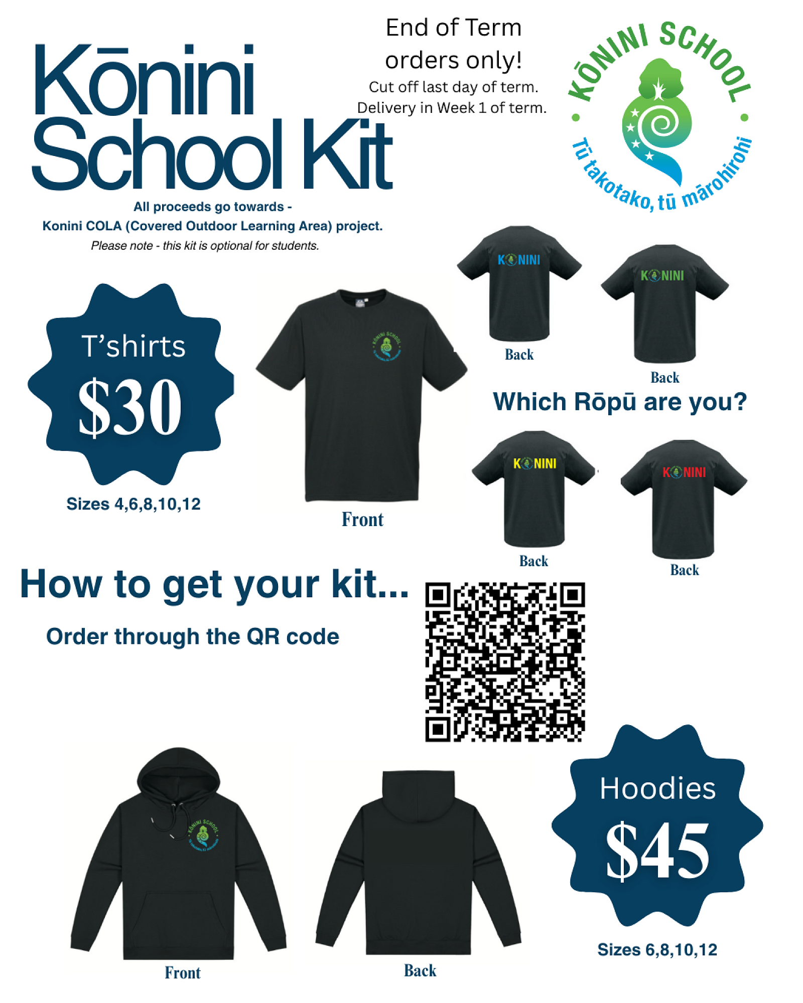 END OF TERM 3 KŌNINI KIT ORDER