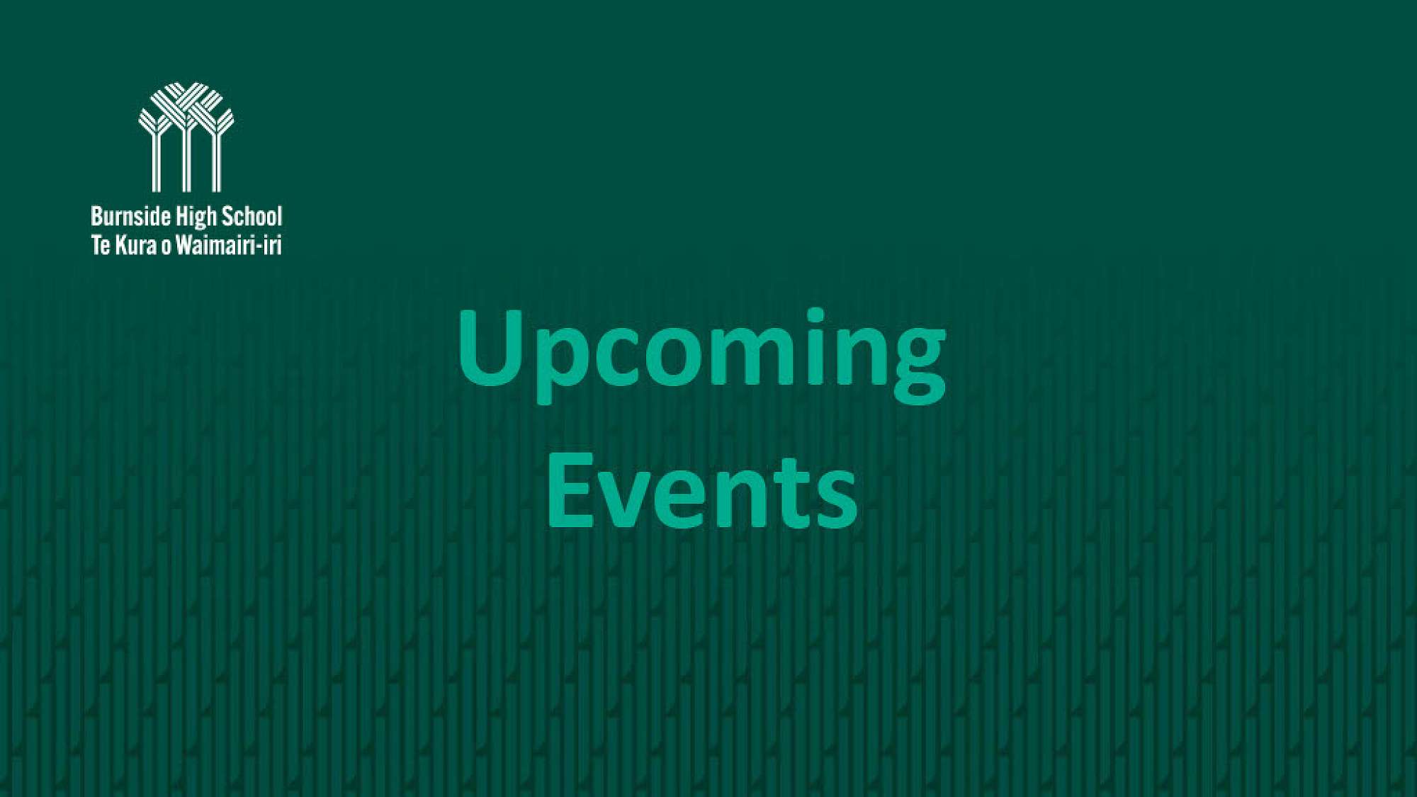 Upcoming events