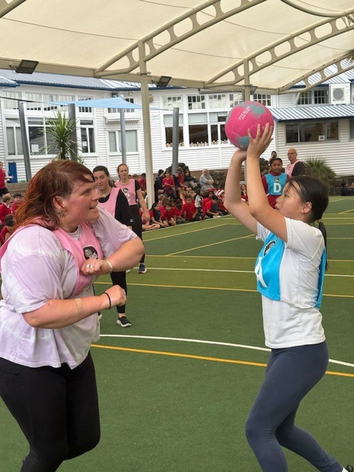 The perfect rainy backdrop for an intense game of netball — Term 4 2024 ...