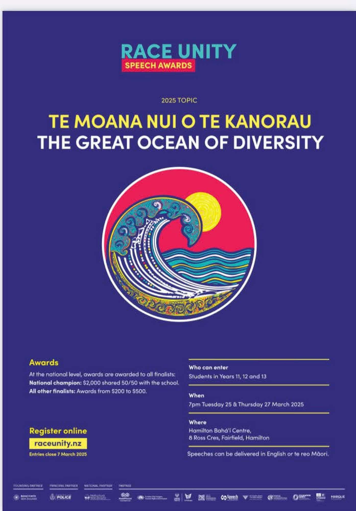 Race Unity Speech Awards — He Mātai Whetū