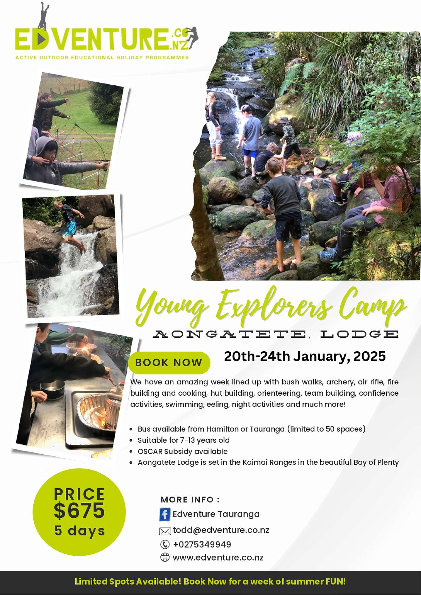 Edventure Camp 20th Jan - 24th Jan