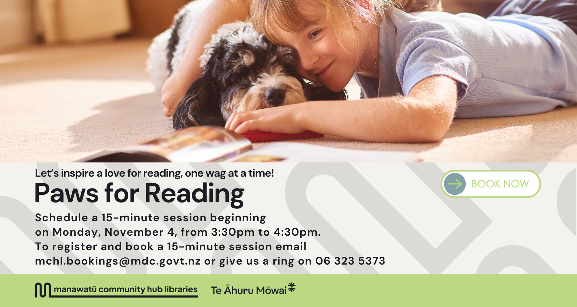 Paws for Reading (Free) at the Library