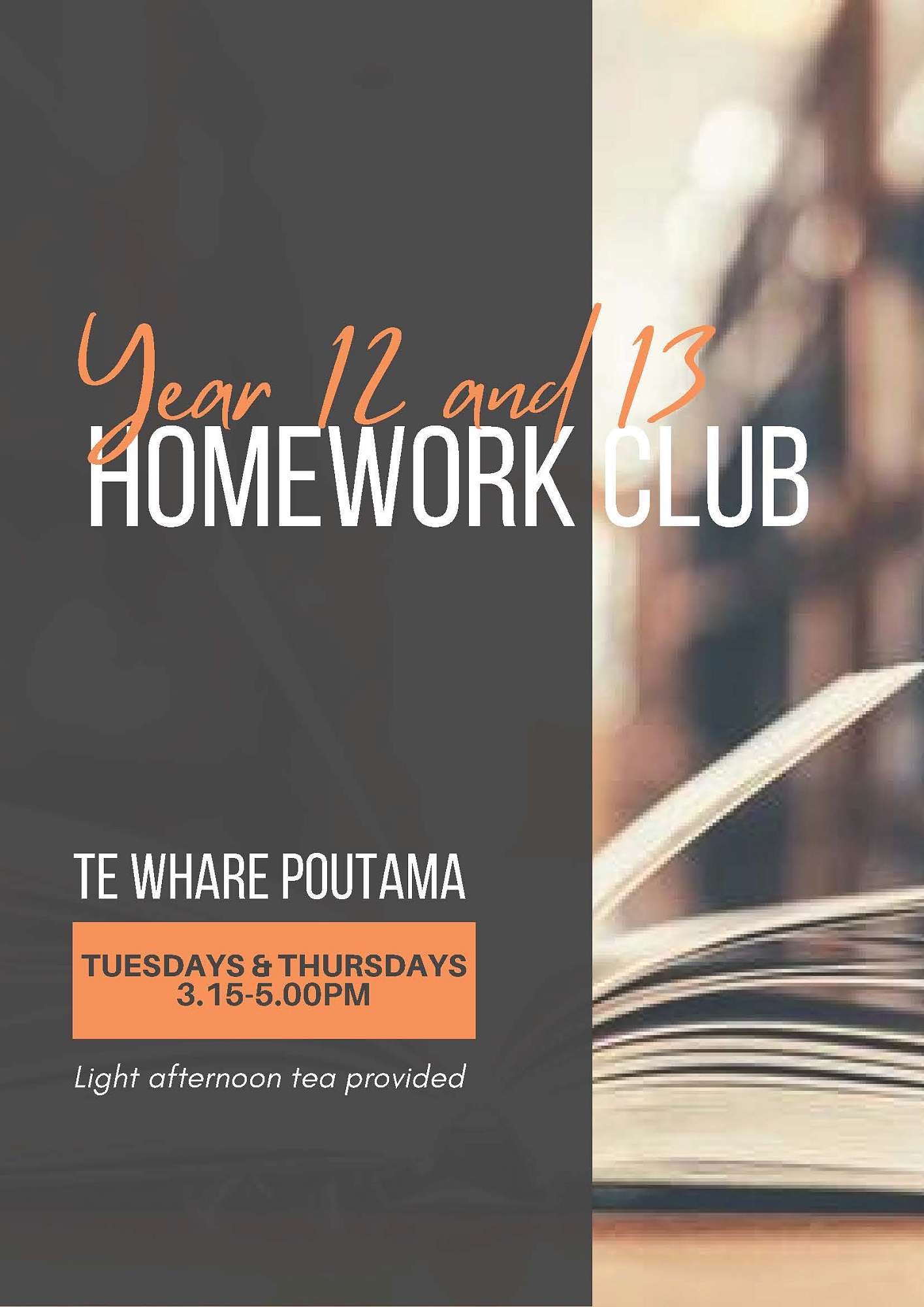 Year 12 and 13 Homework Club — Update - 27 June 2025