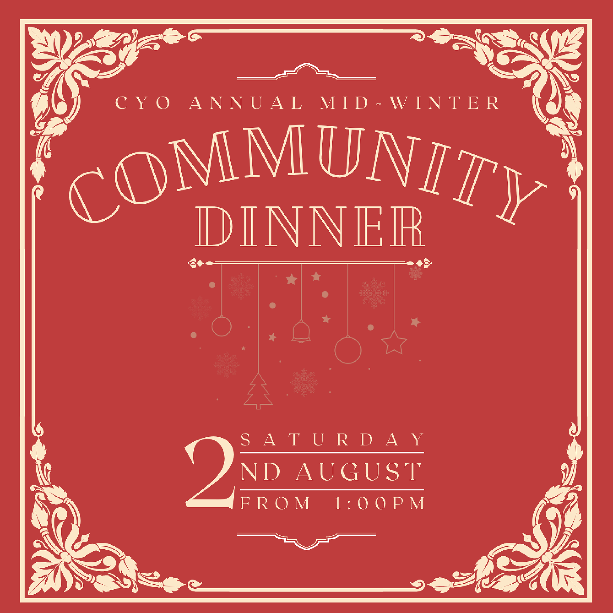 CYO Annual Community Dinner – Call for Donations & Volunteers