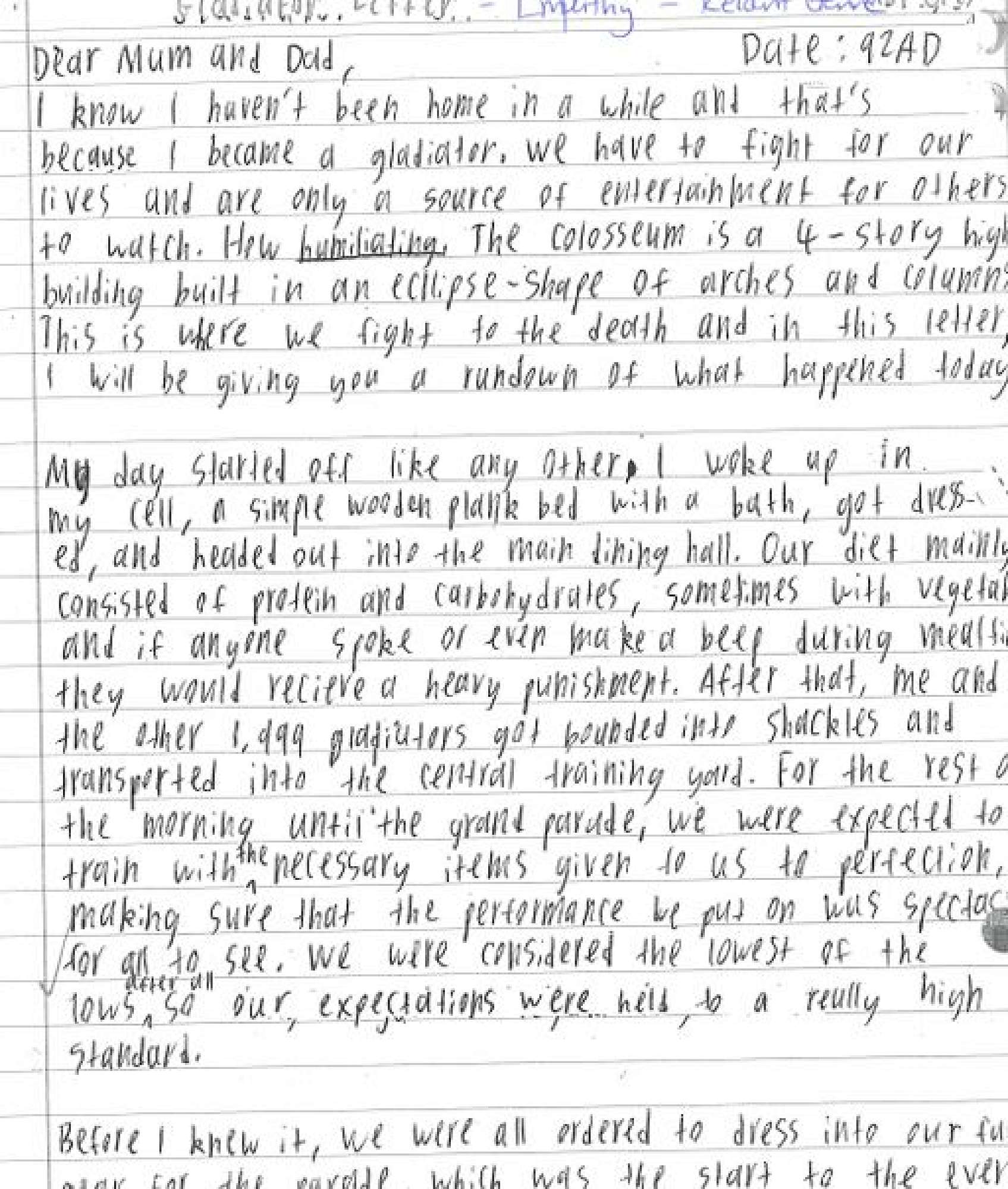 HSIE - Writing
