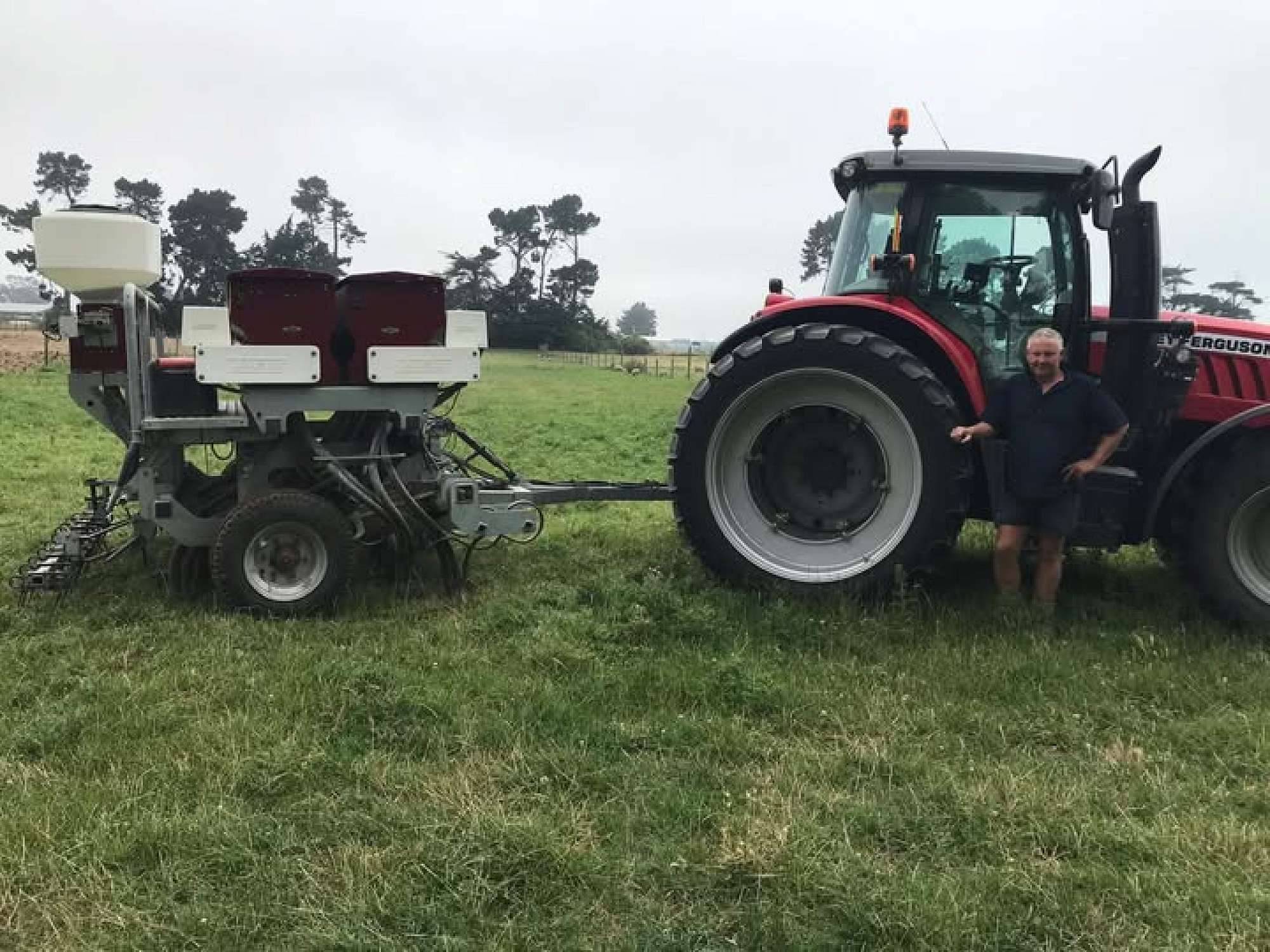 Green fields at Fraser Farm.