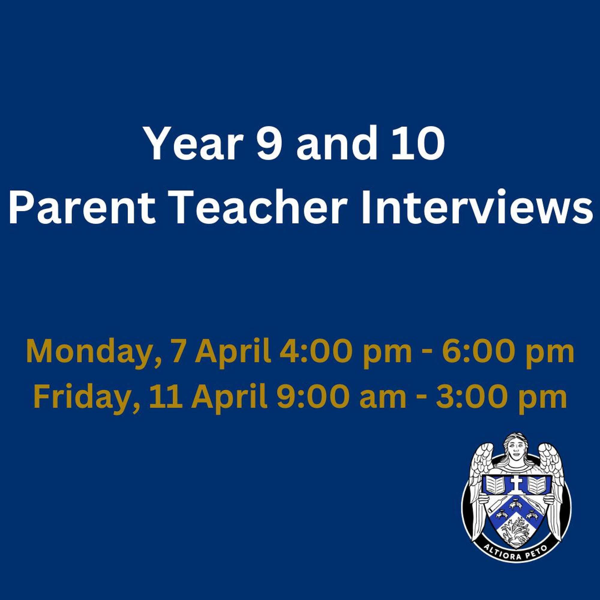 Year 9 and 10 Parent Teacher Interviews 2025