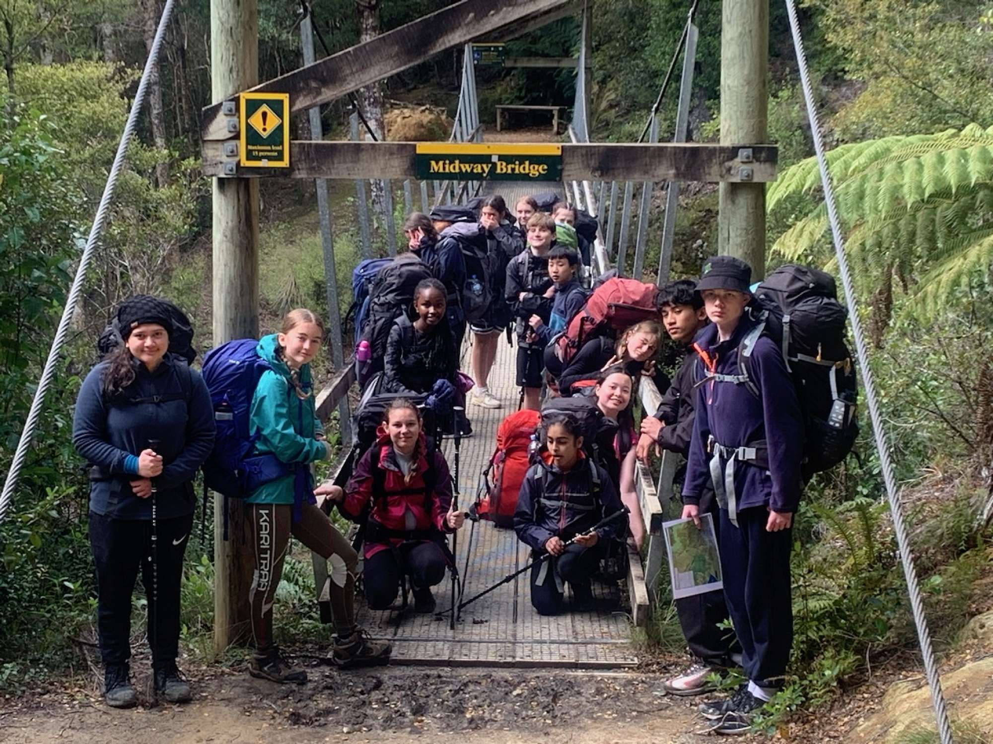 Year 9 adventurers embrace tramping challenge